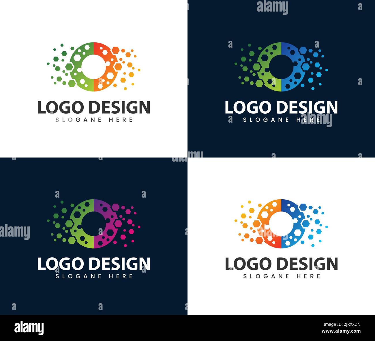 Abstract creative letter o logo design. Modern Vector Logo Letter O. O ...