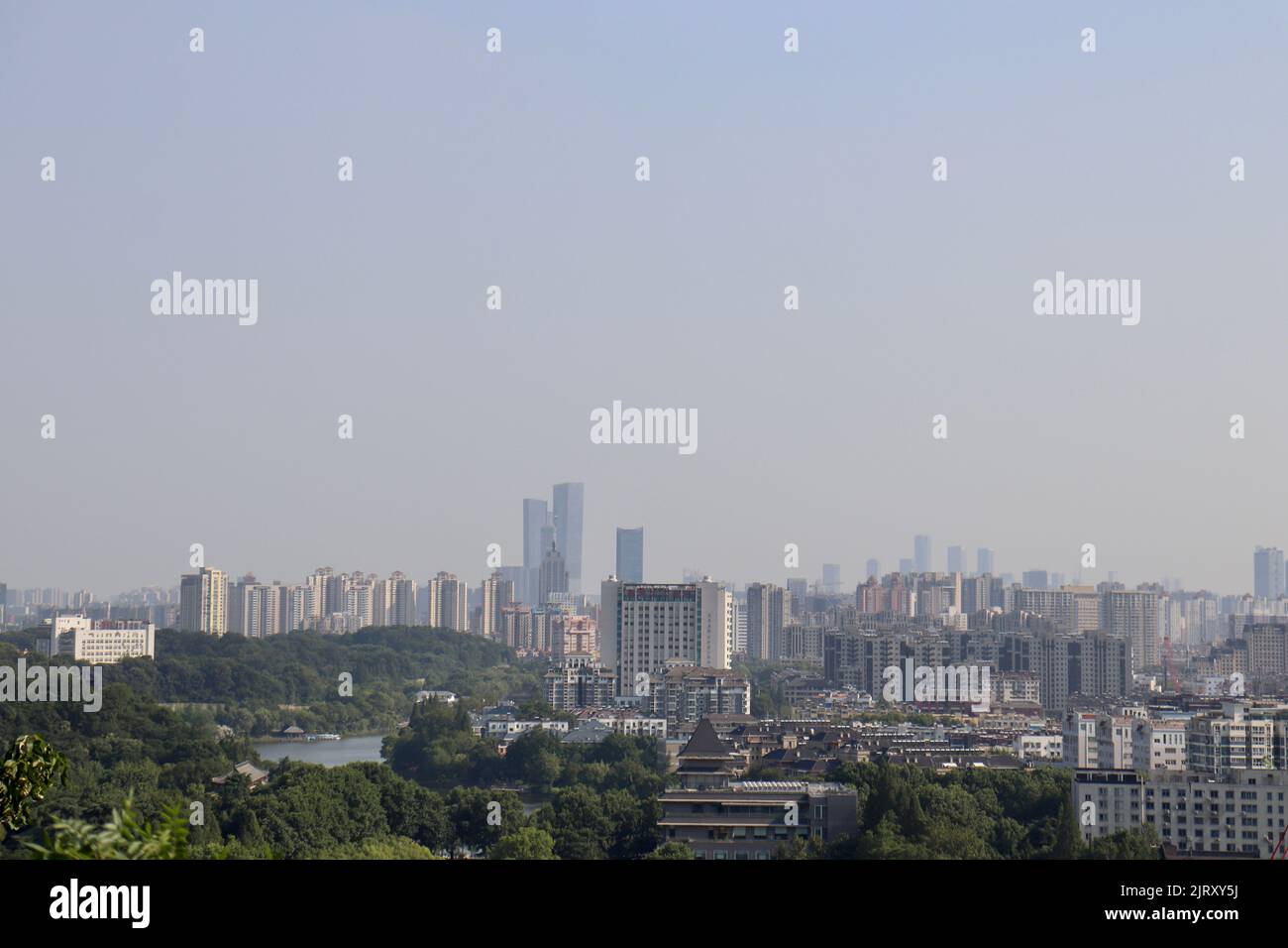 An aerial shot of Mianyang city, China Stock Photo - Alamy