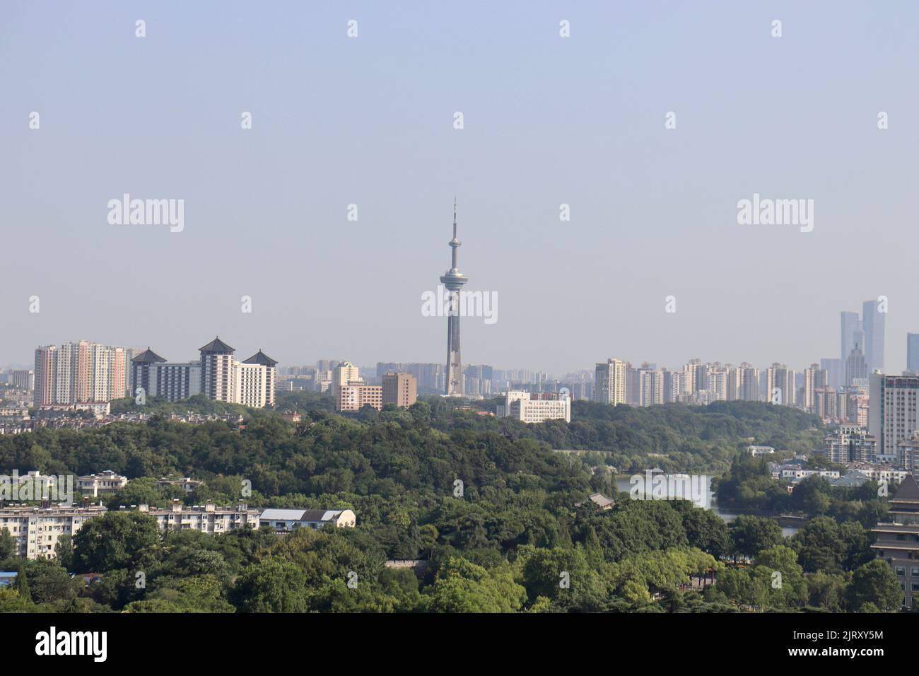 An aerial shot of Mianyang city, China Stock Photo - Alamy