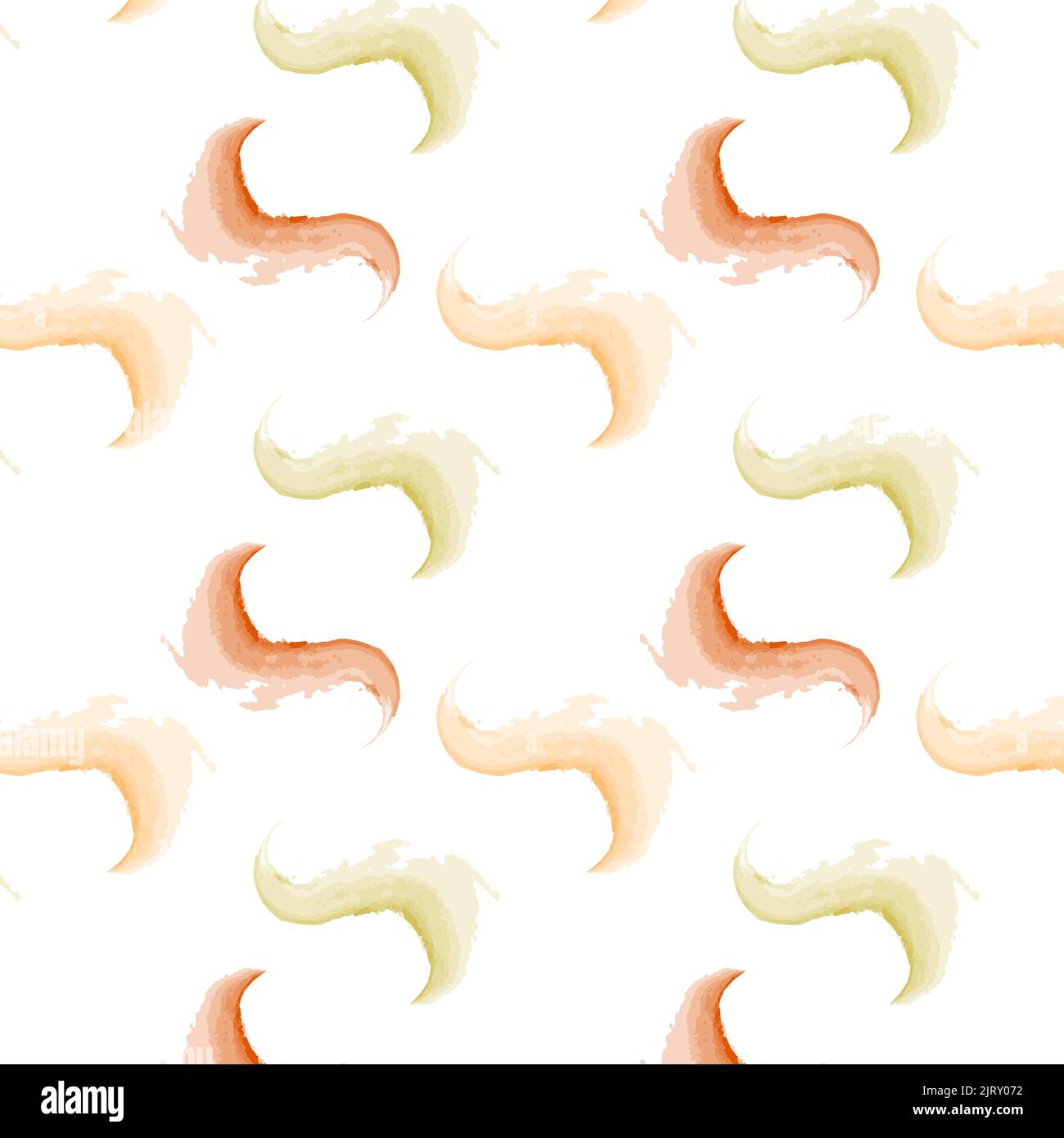 Colorful seamless pattern of rounded strokes in trendy autumnal colors ...
