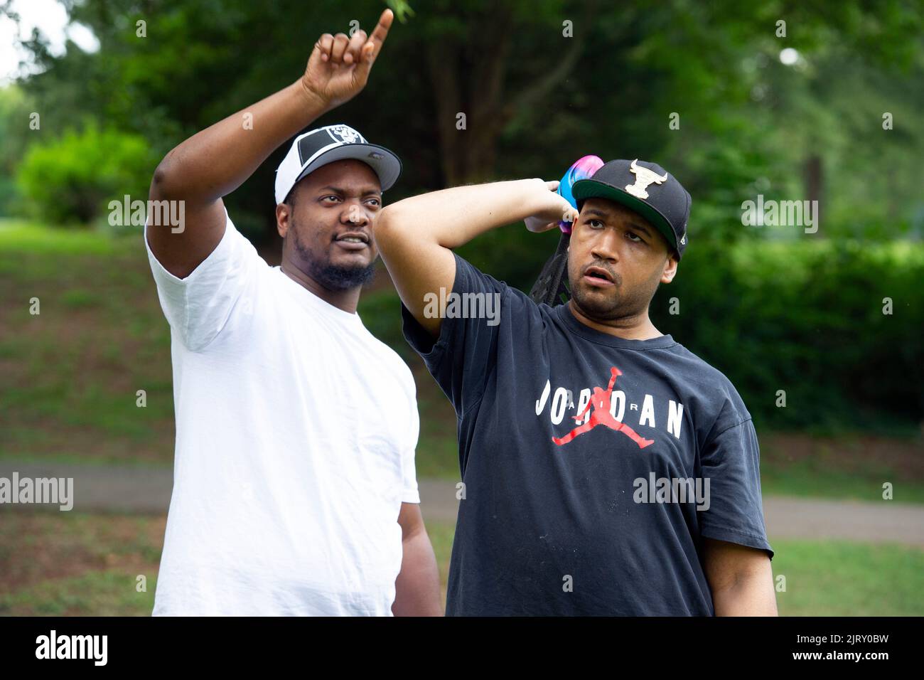 Athens, Georgia, USA. 3rd Aug, 2019. Tobias Barnett, direct support ...