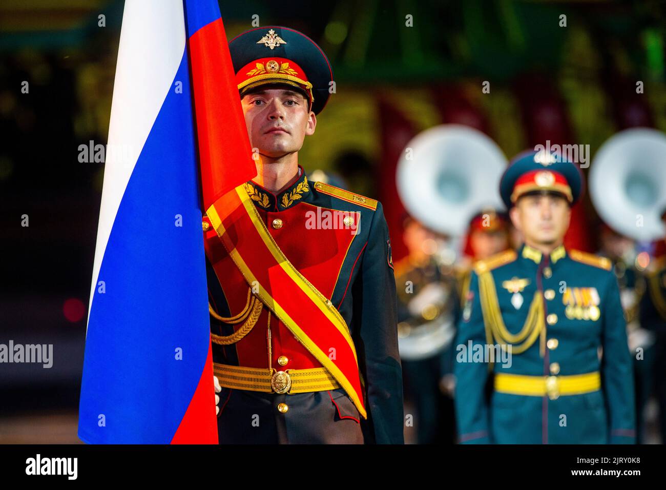 Moscow, Russia. 26th of August, 2022. Servicemen of the 154th ...