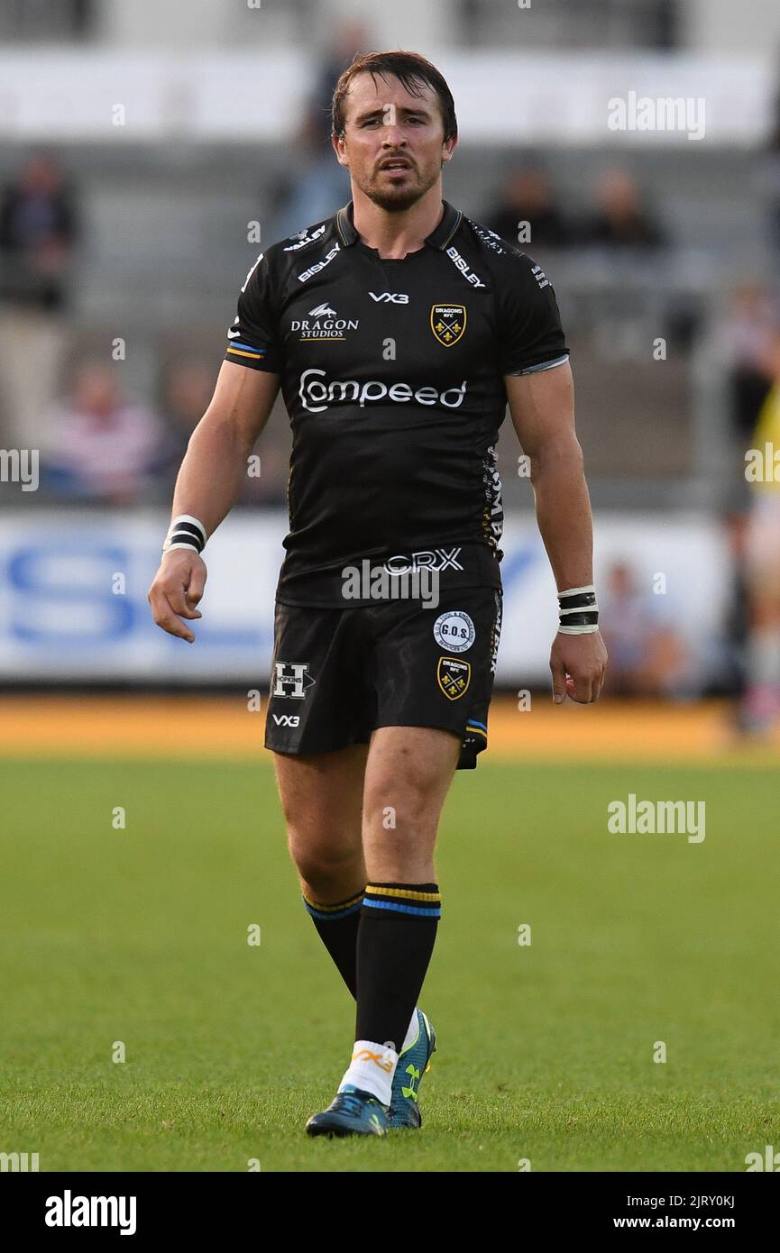 Rhodri Williams of Dragons Rugby, during the game Stock Photo - Alamy