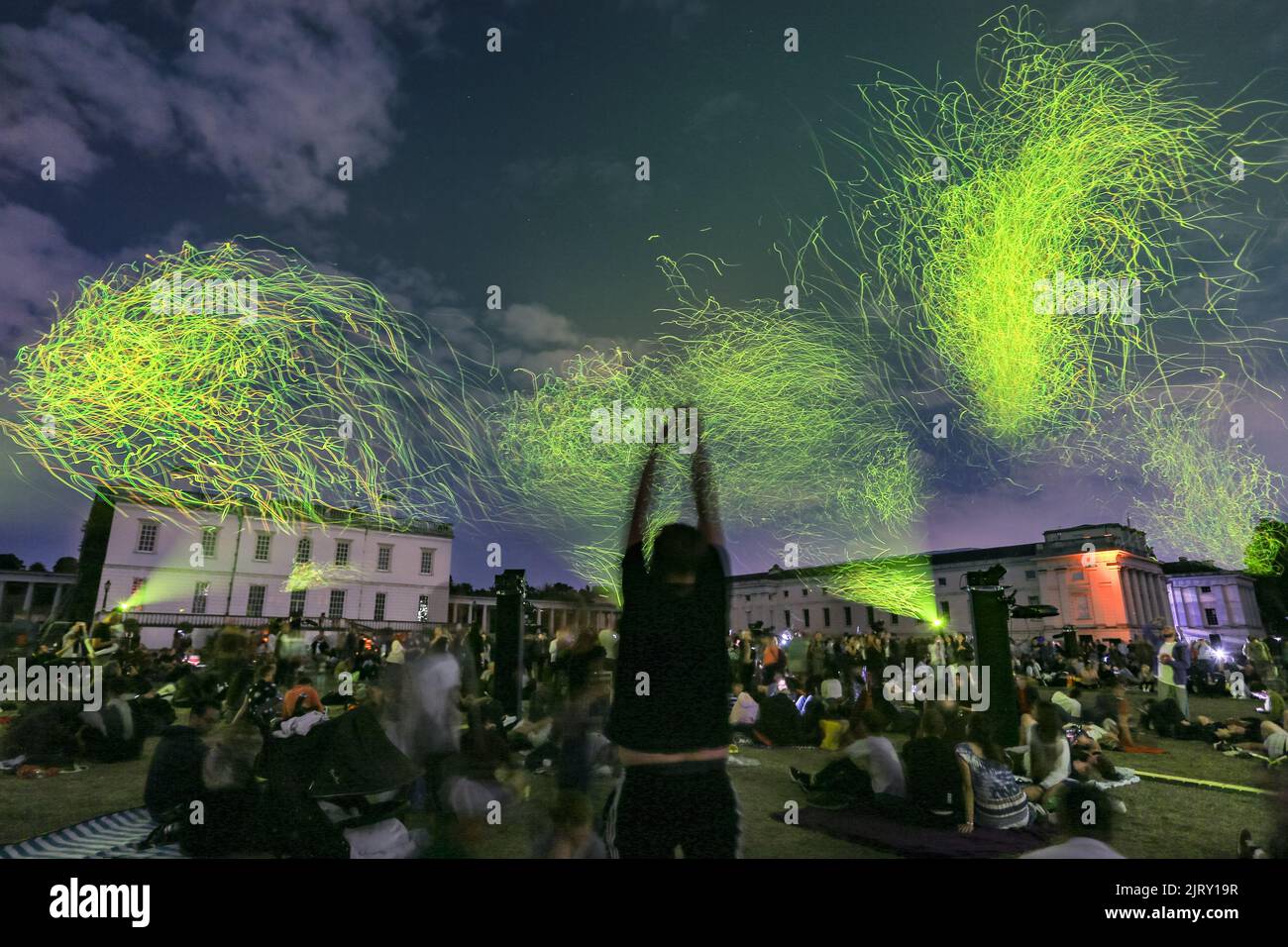 London, UK. 26th Aug, 2022. Organic fireworks SPARK by Studio ...