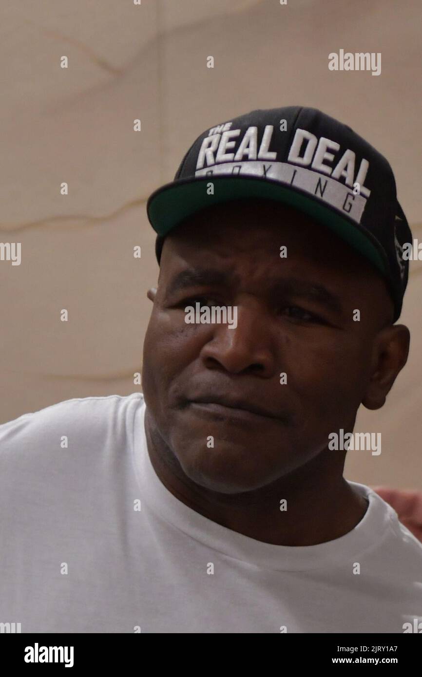 Las Vegas, NV, USA. 26th Aug, 2022. - Evander Holyfied at the Nevada ...