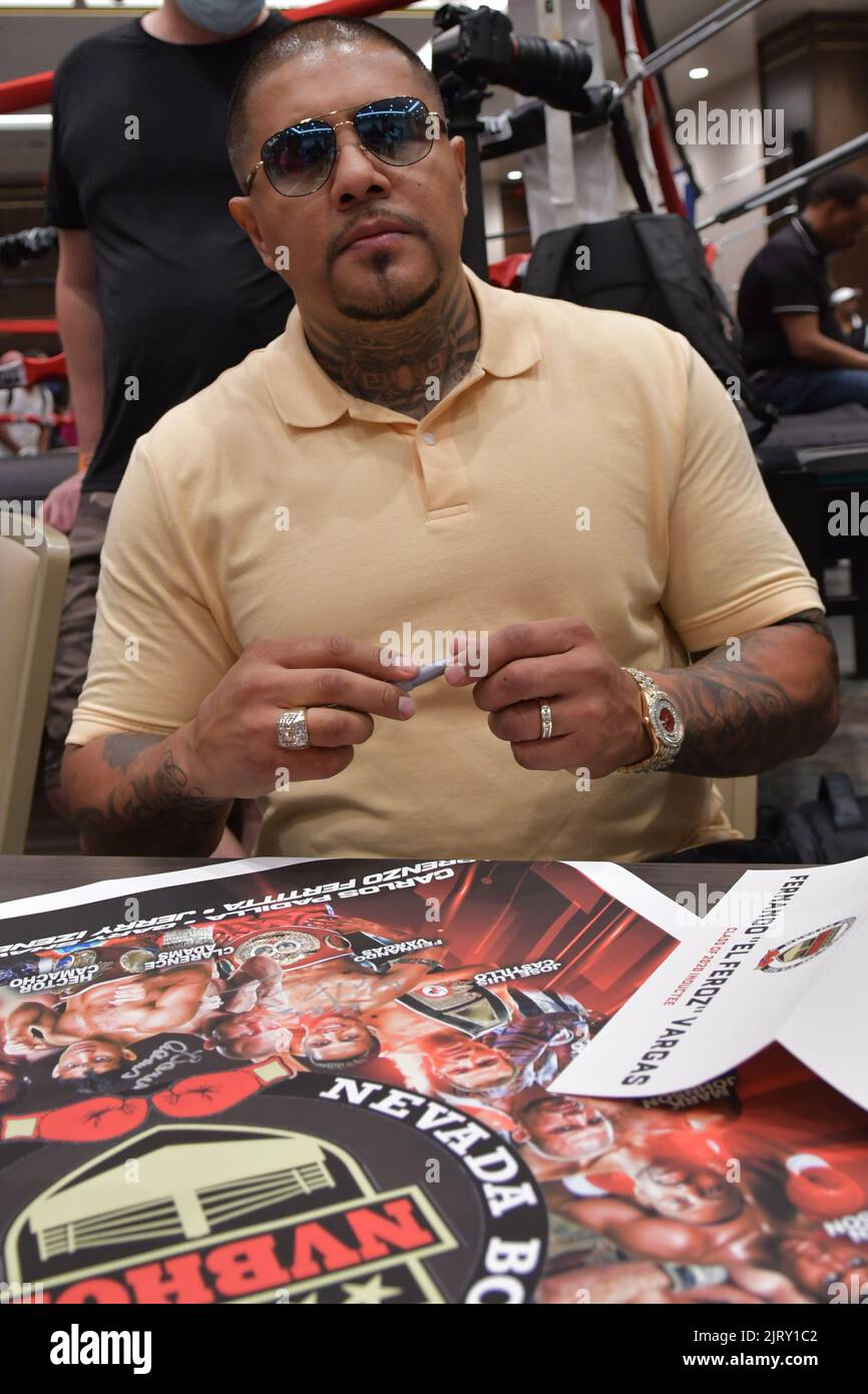 Las Vegas, NV, USA. 26th Aug, 2022. - Jessie Vargas at the Nevada ...