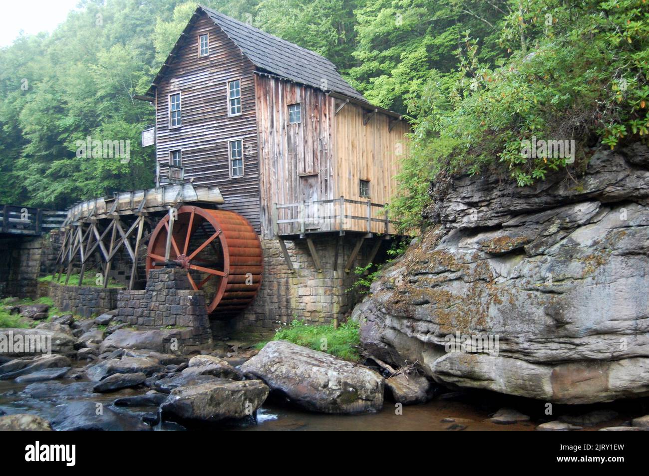 Glade Creek Grist Mill in West Virginia Stock Photo - Alamy