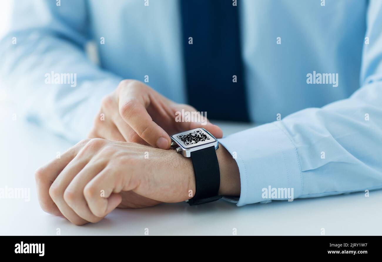 Smart watch on mans hi-res stock photography and images - Alamy