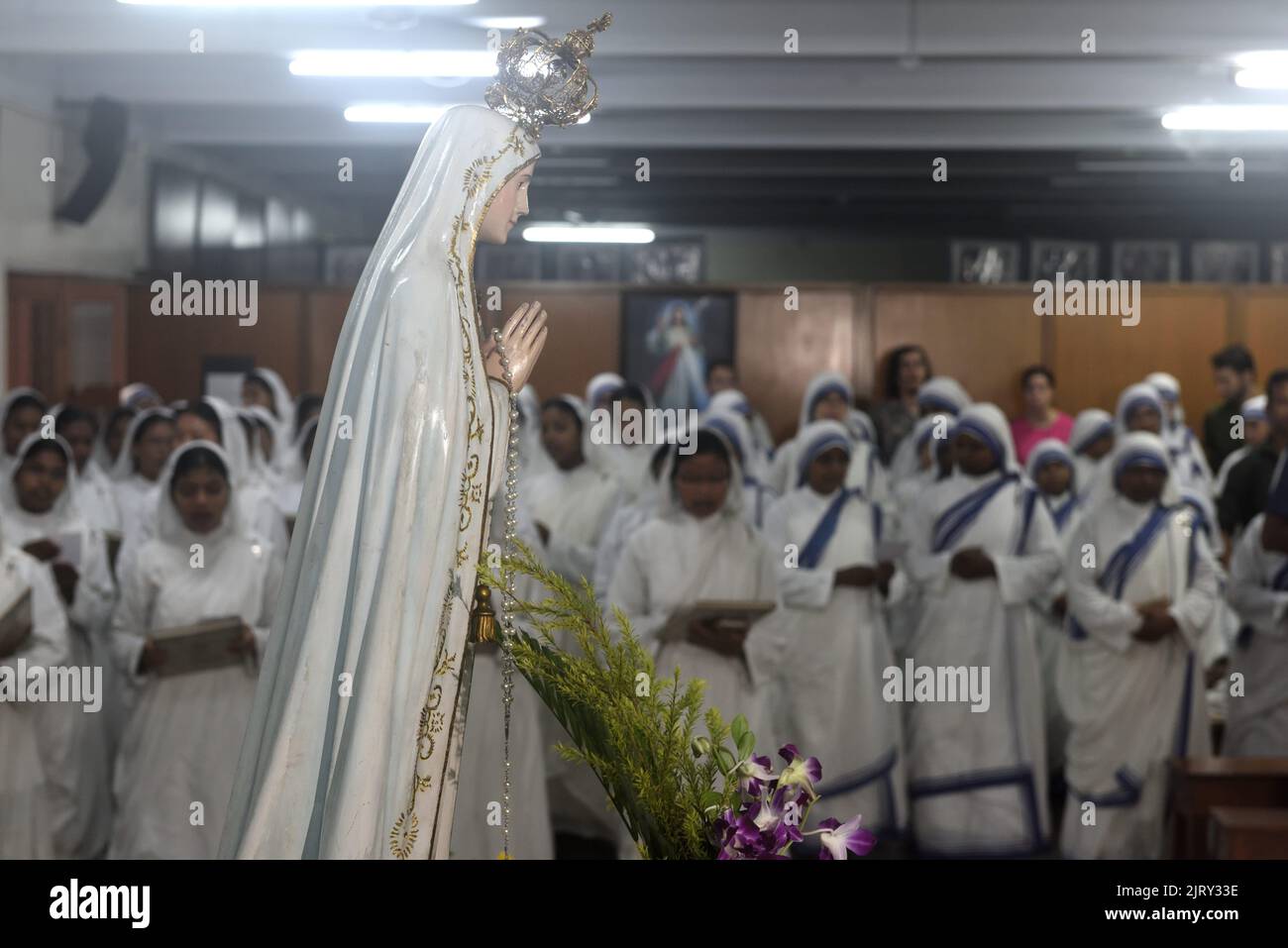 Kolkata, India. 26th Aug, 2022. Catholic nuns from the Missionaries of ...