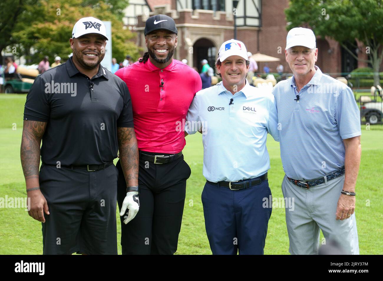 August 24, 2022, Atlanta, Georgia, USA (L-R) ANDRUW JONES, LARRY ...
