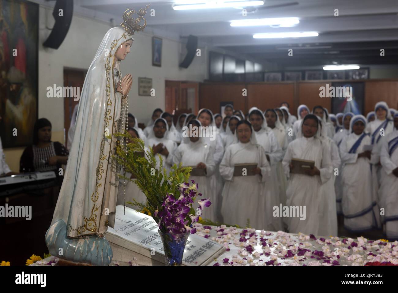 Kolkata, India. 26th Aug, 2022. Catholic nuns from the Missionaries of ...