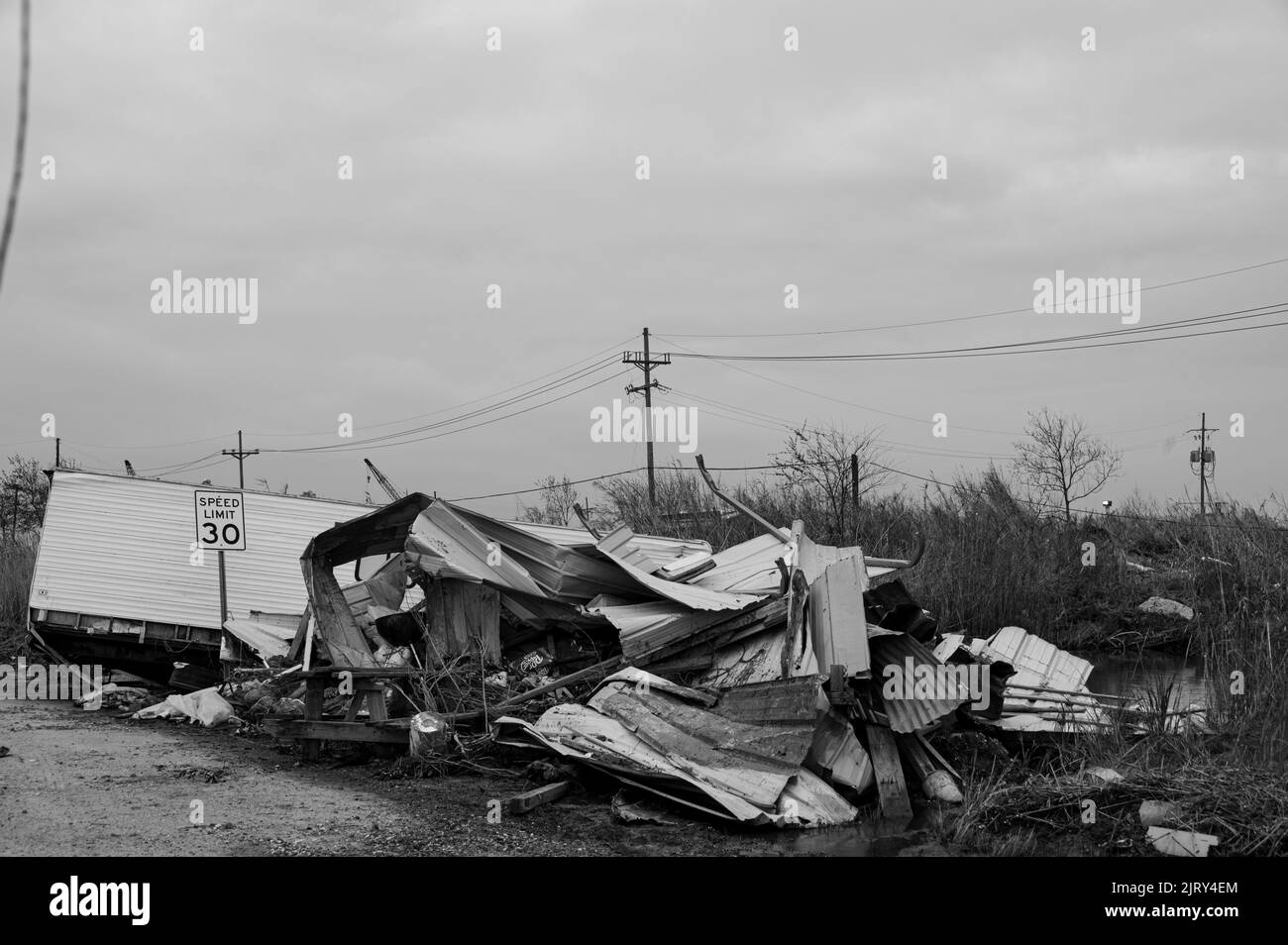 Hurricane debris pile hi-res stock photography and images - Alamy