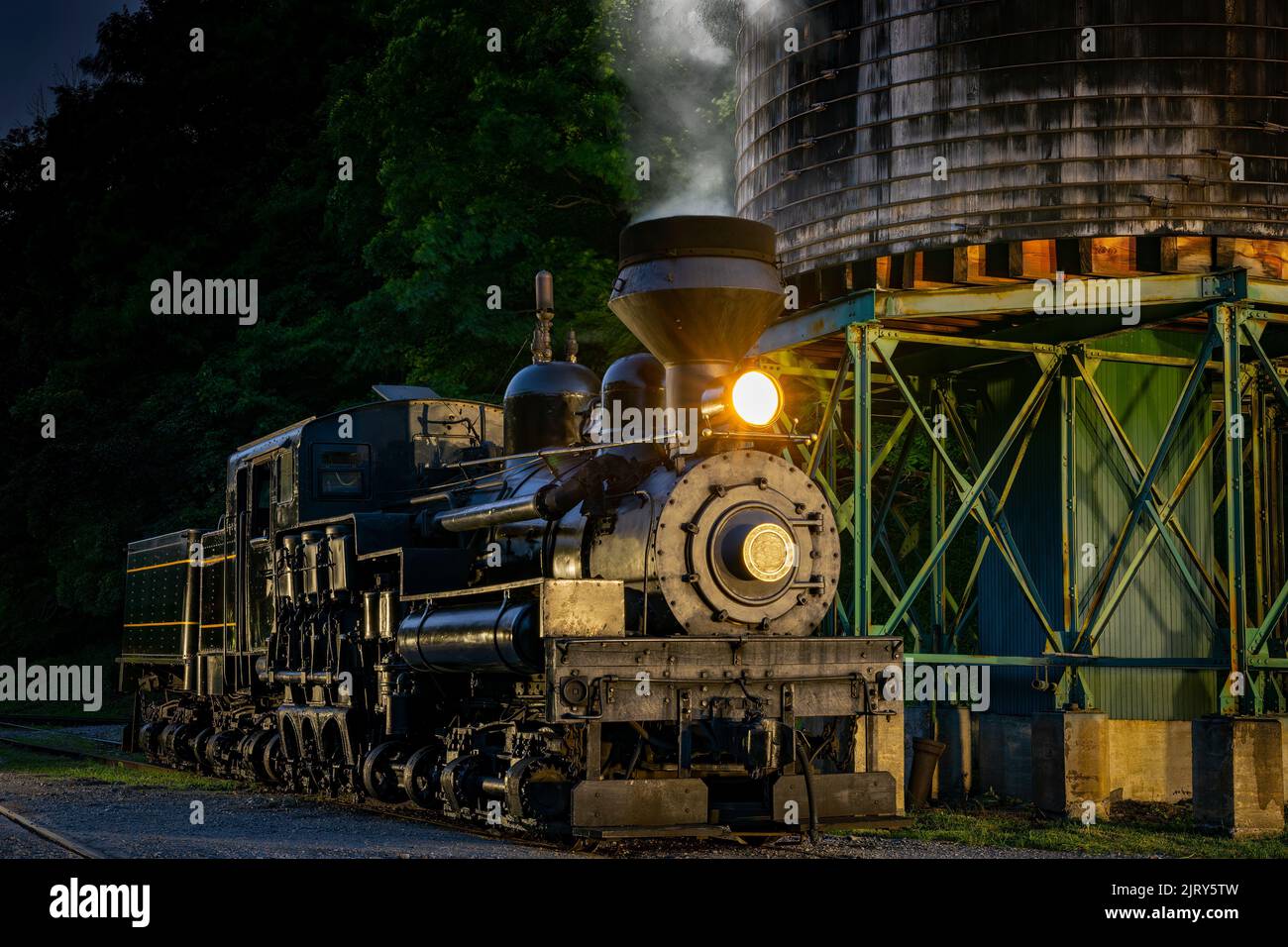 Old steam train water tower hi-res stock photography and images - Alamy