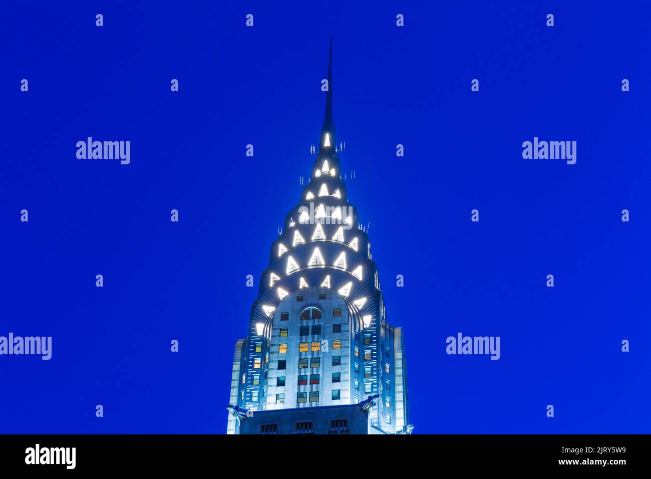 The roof of the Chrysler Building on the East Side of Manhattan in New ...