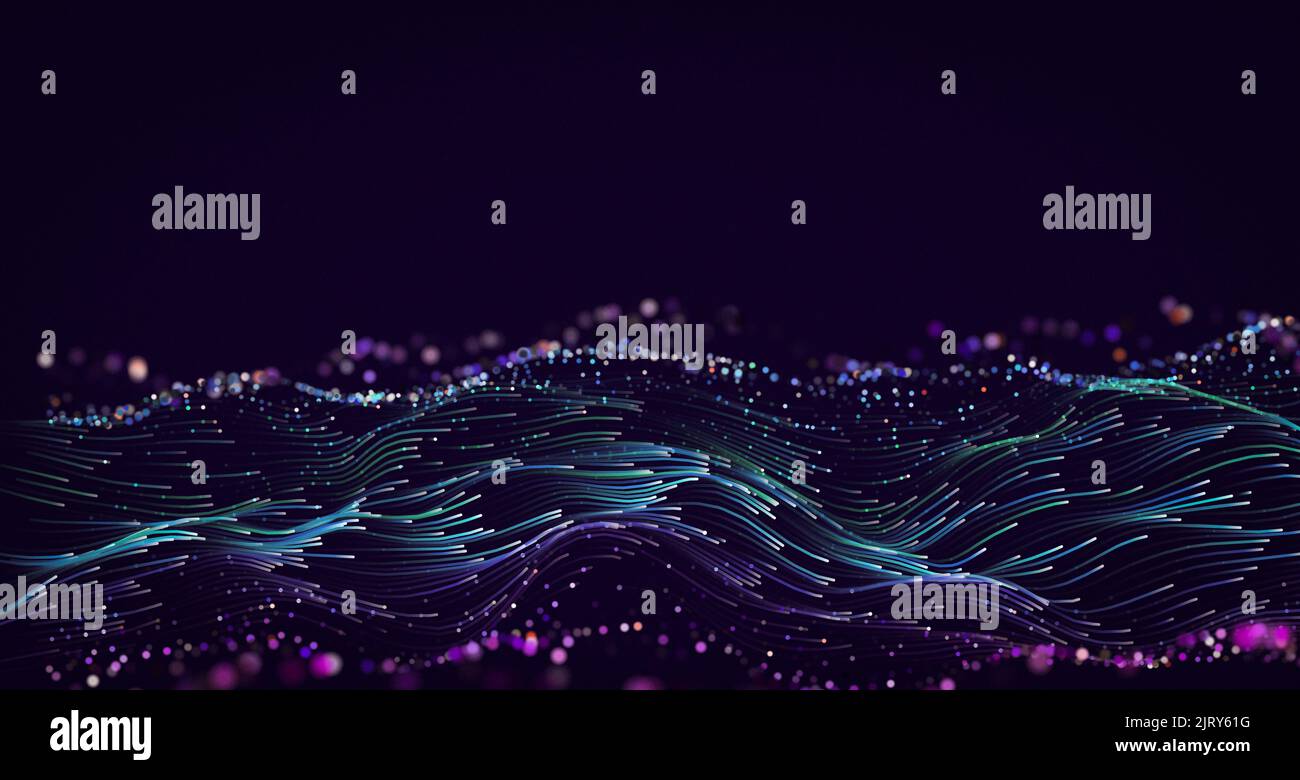 Layer big data binary flux. Bigdata flow abstract vector technology ...