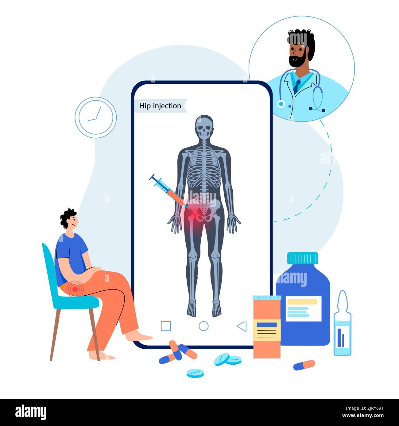 Sacroiliac joint injection hi-res stock photography and images - Alamy