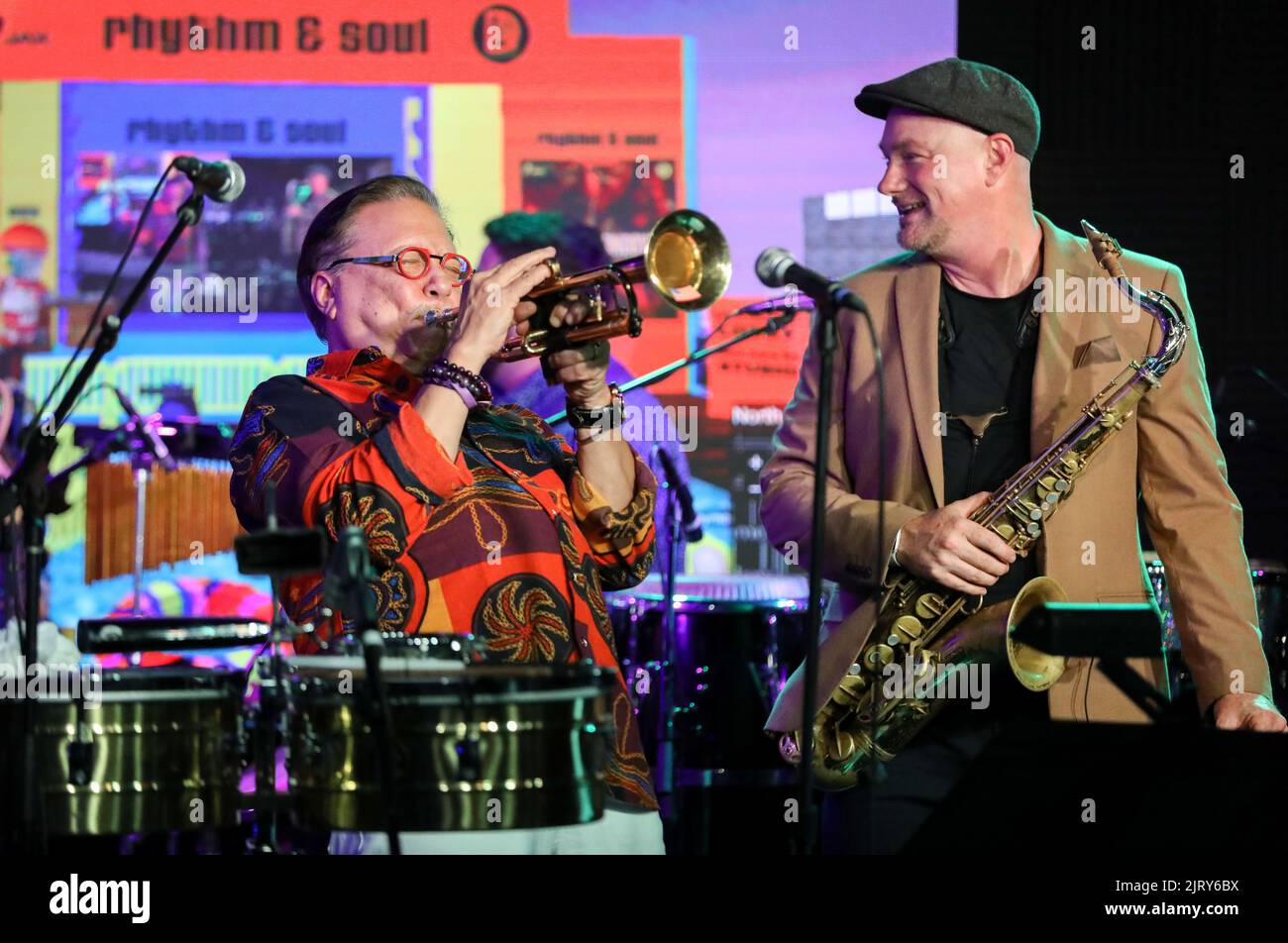 Newport Beach, California, USA. 25th August 2022. Jazz musician Arturo ...