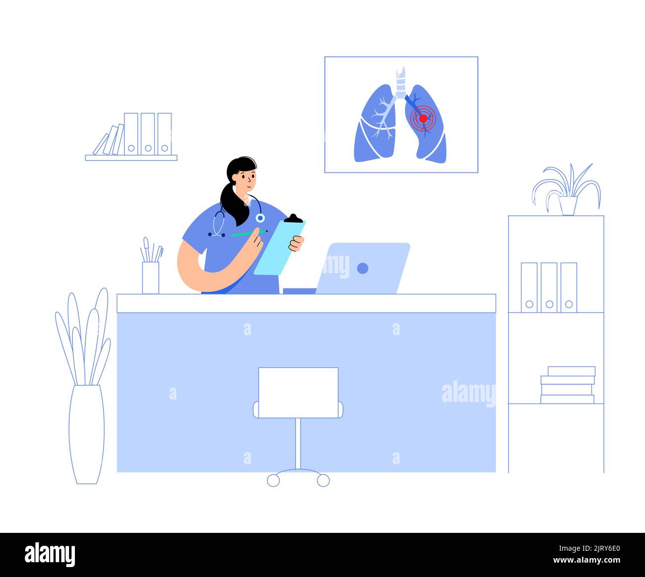 Pulmonary embolism treatment, illustration Stock Photo - Alamy