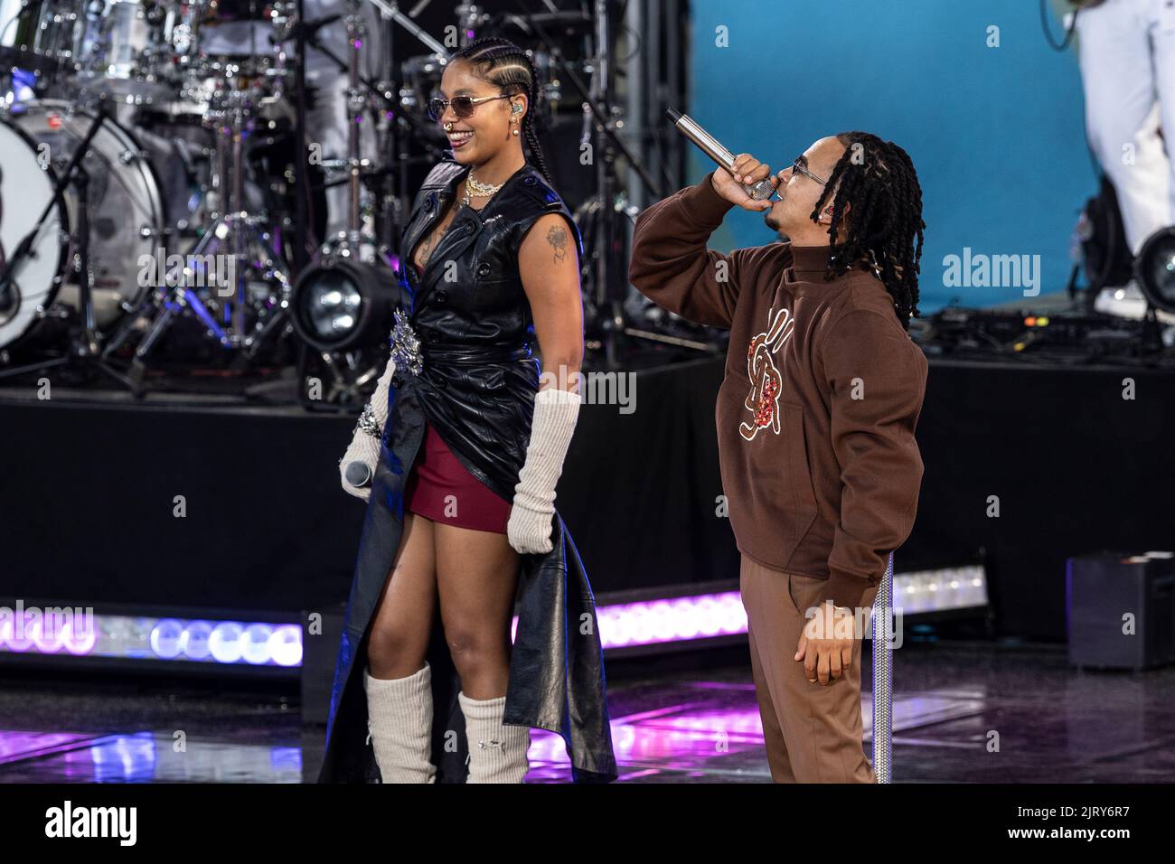 New York, USA. 26th Aug, 2022. Juan Carlos Ozuna Rosado aka Ozuna and ...