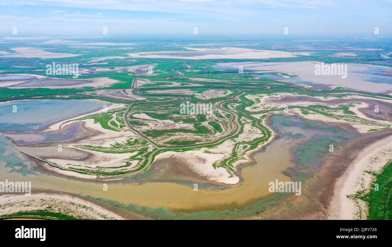 NANCHANG, CHINA - AUGUST 25, 2022 - The water level of Poyang Lake ...