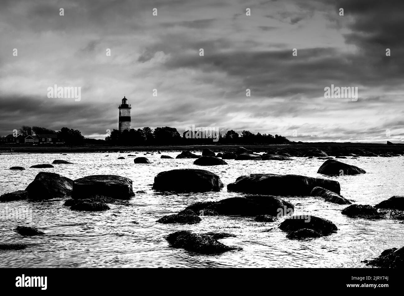 Cool landscape picture over landscape i sweden. sunset and ocean. nice ...