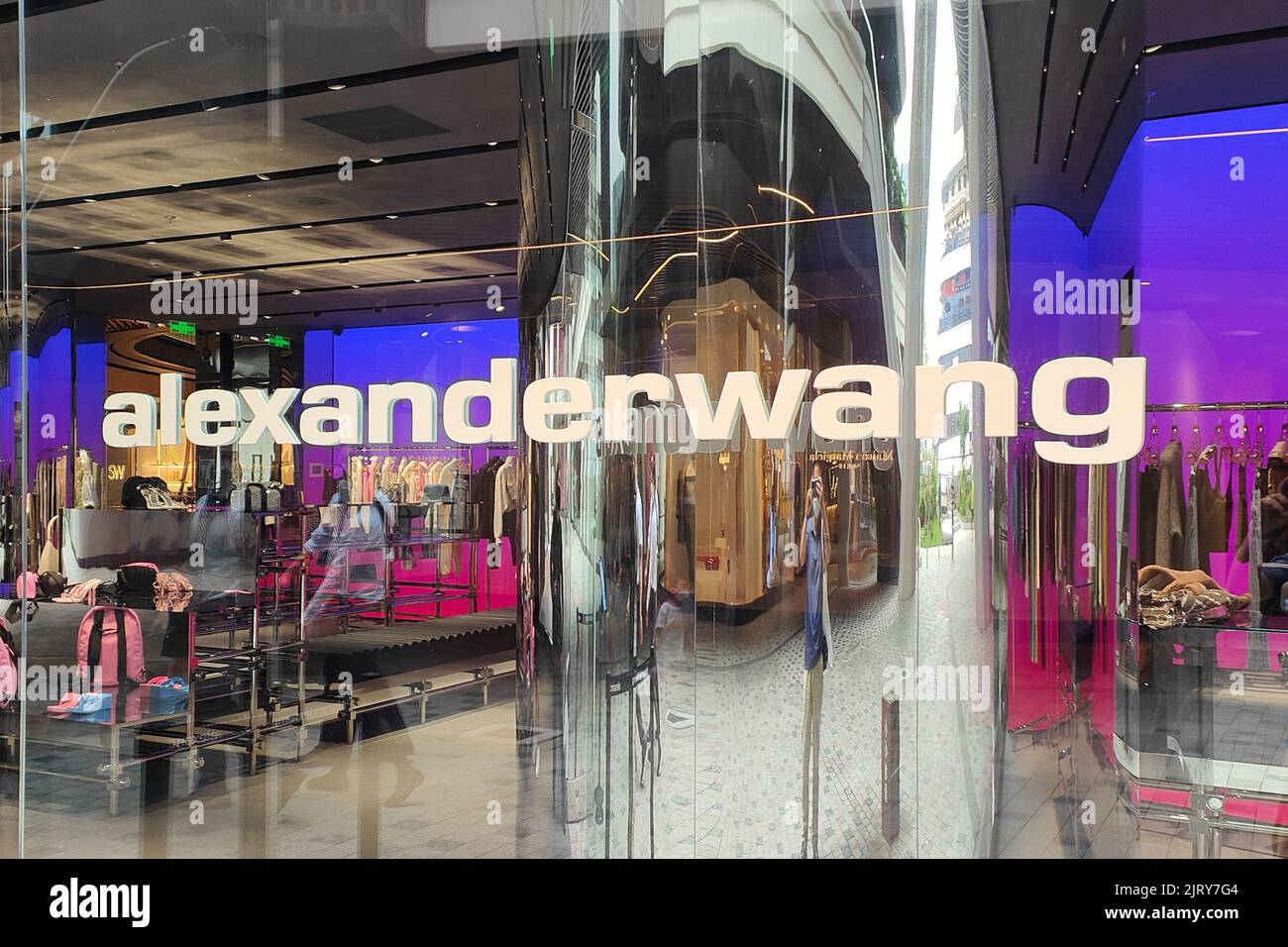 SHANGHAI, CHINA - AUGUST 26, 2022 - An alexanderwang store is seen in Shanghai, China, on aug 26 ...