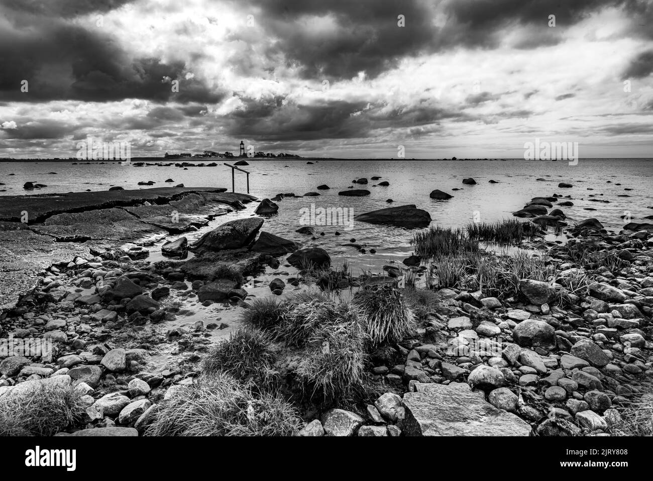 Cool landscape picture over landscape i sweden. sunset and ocean. nice ...