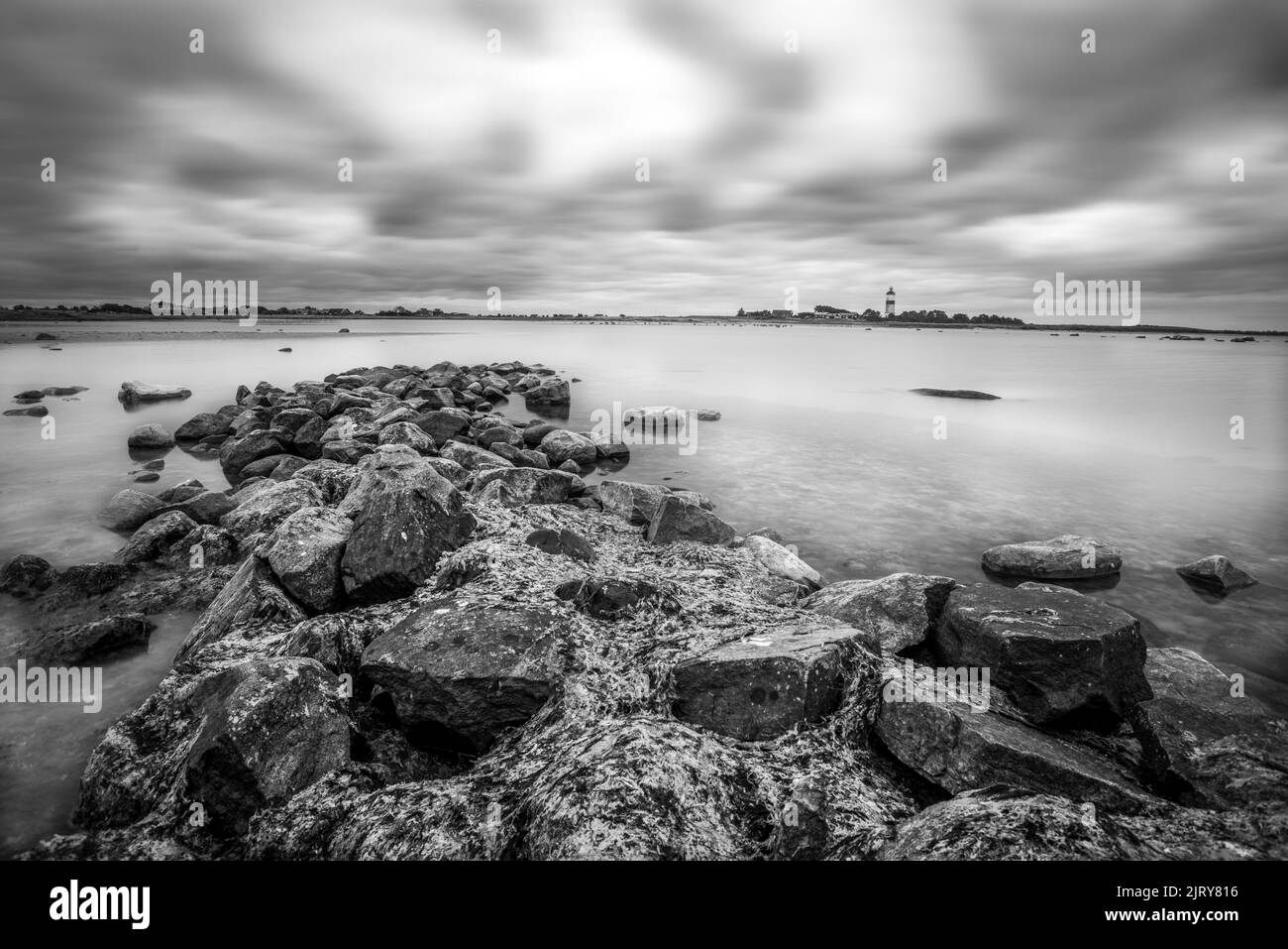 Cool landscape picture over landscape i sweden. sunset and ocean. nice ...