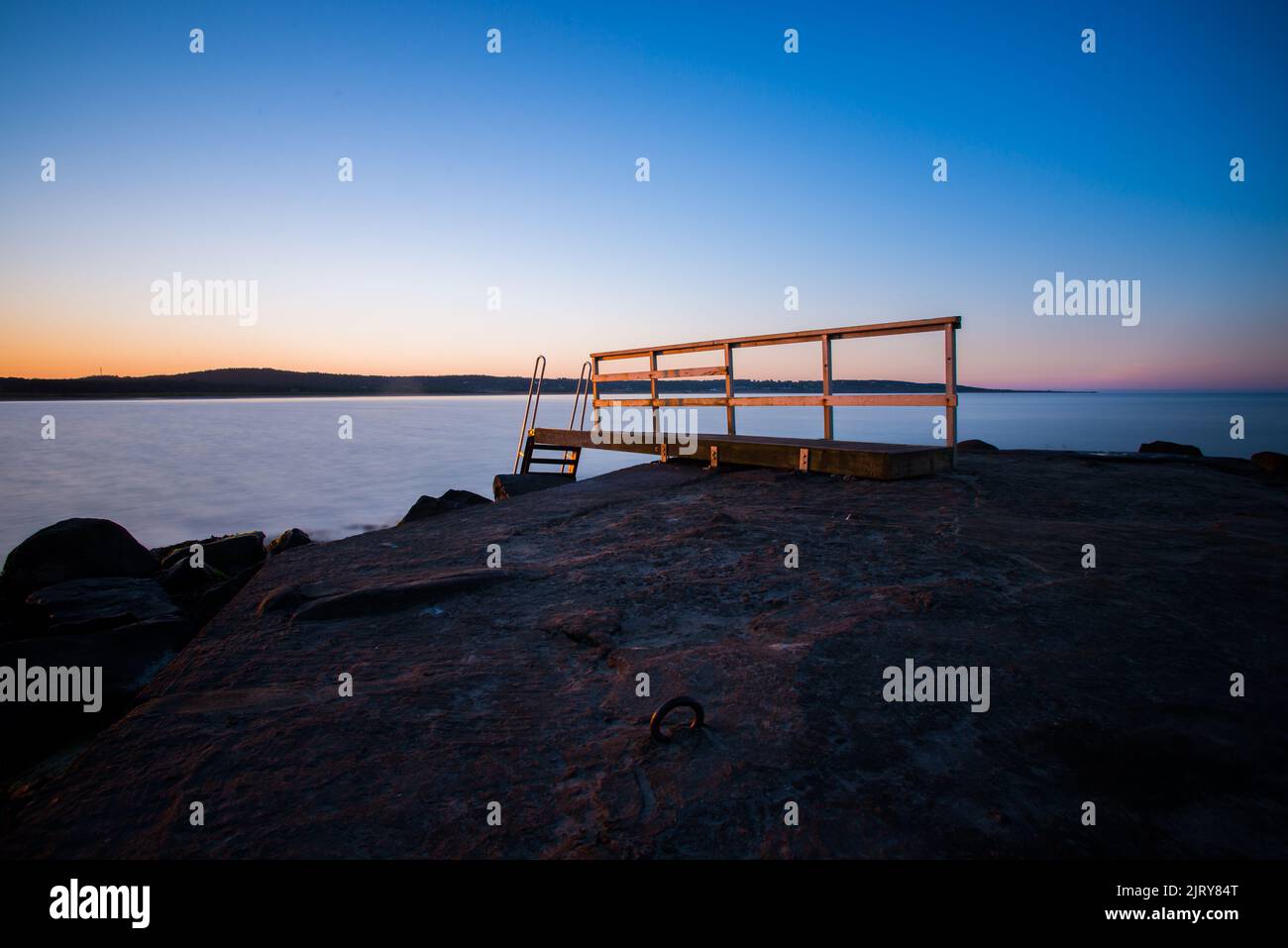 Cool landscape picture over landscape i sweden. sunset and ocean. nice ...