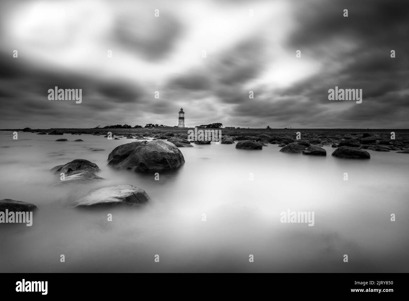 Cool landscape picture over landscape i sweden. sunset and ocean. nice ...