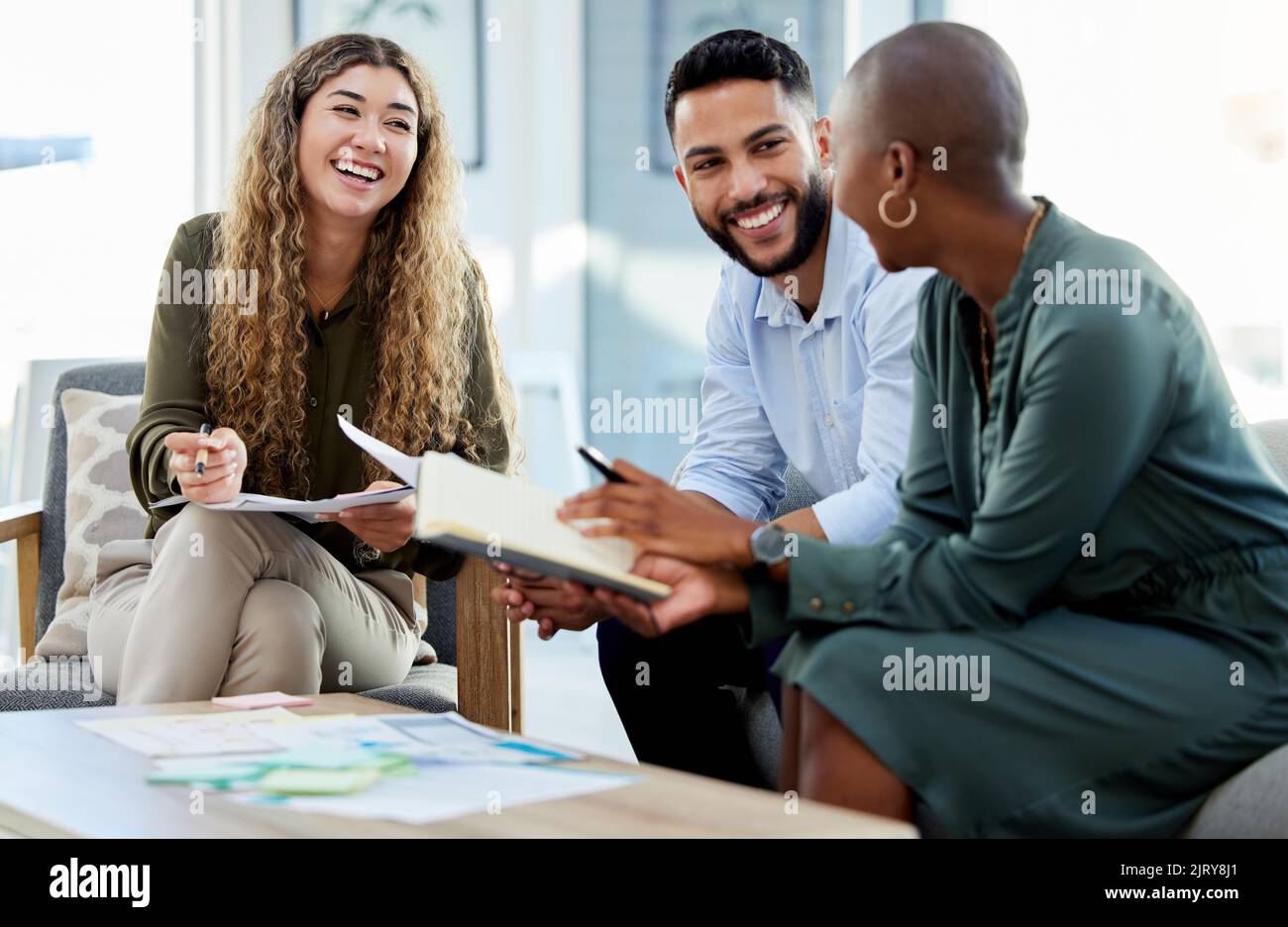 Happy work environment hi-res stock photography and images - Alamy