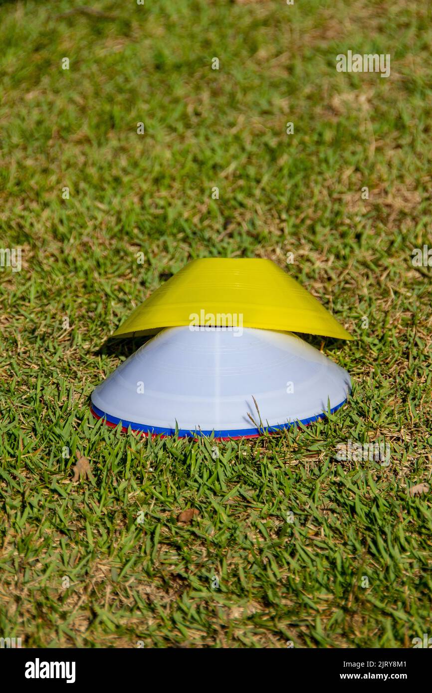 disc for exercises on the grass in rio de janeiro Brazil Stock Photo ...