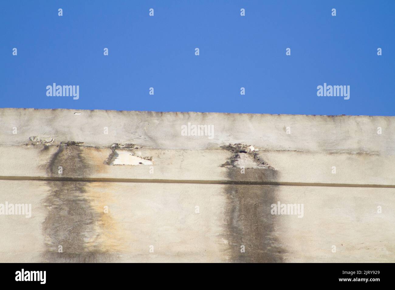 cement wall with blue background in Rio de Janeiro Brazil Stock Photo ...