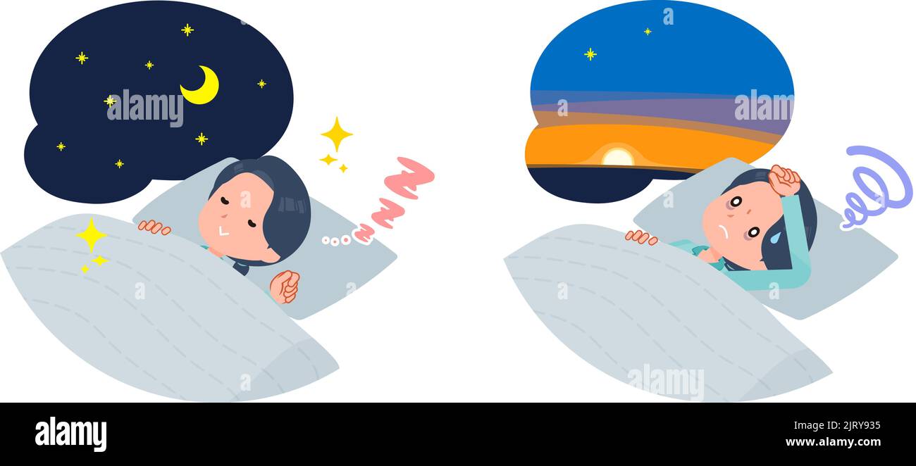 Japanese business woman sleeping Cut Out Stock Images & Pictures - Alamy