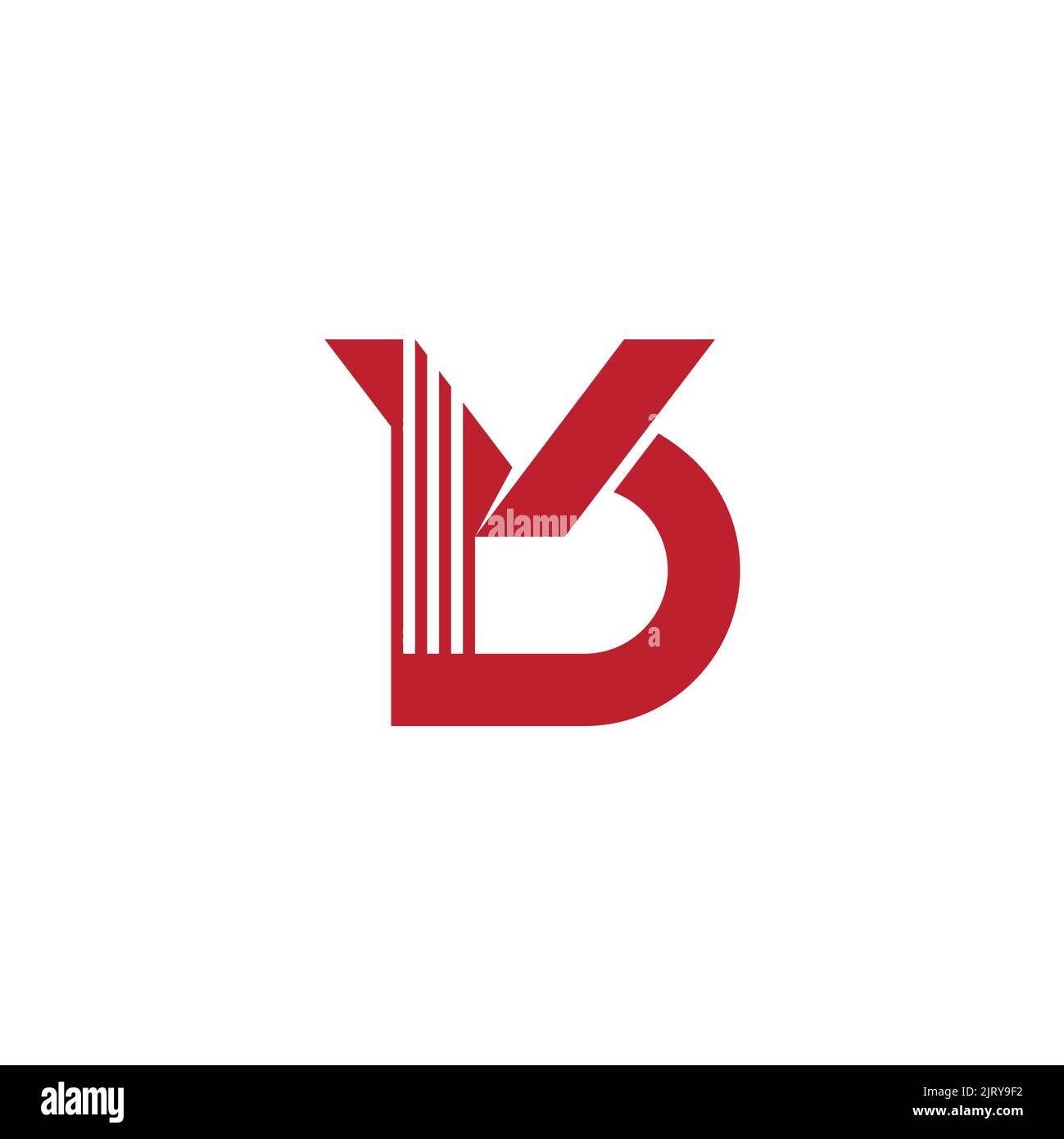 letter vb stripe geometric logo vector Stock Vector Image & Art - Alamy