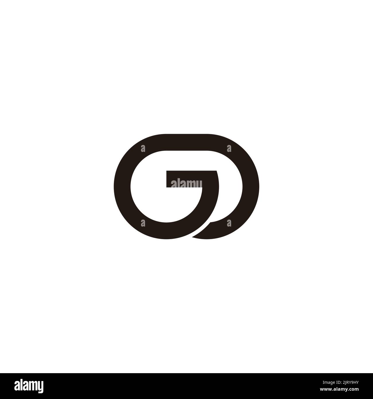 letter gd circles geometric line logo vector Stock Vector Image & Art ...