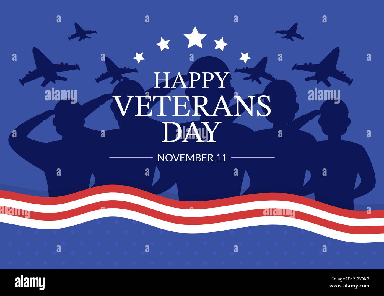 Veterans Day on November 11 Template Hand Drawn Cartoon Flat ...
