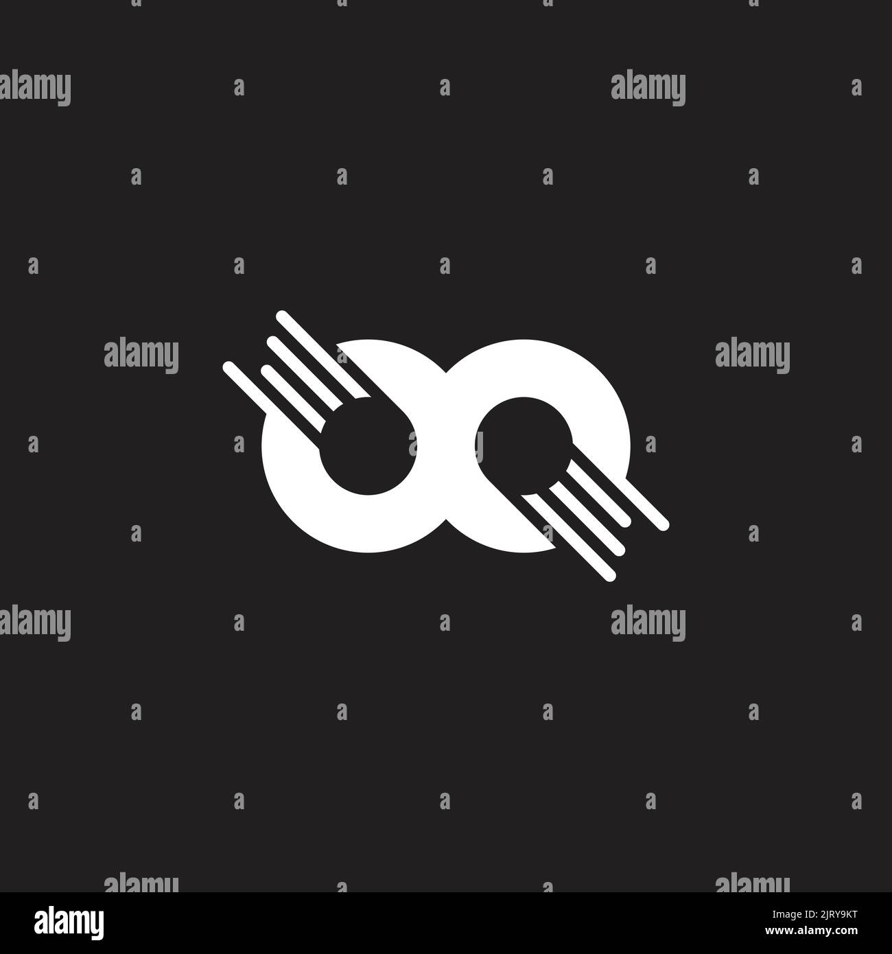Circles Linked Movement Object Logo Vector Stock Vector Image And Art Alamy