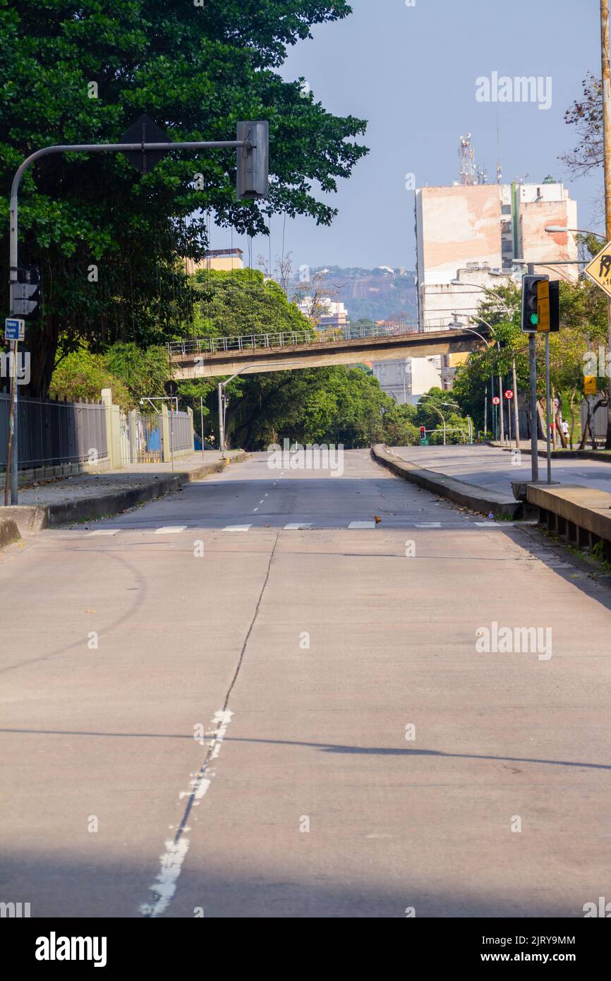 empty streets in the city center of rio de janeiro Stock Photo - Alamy