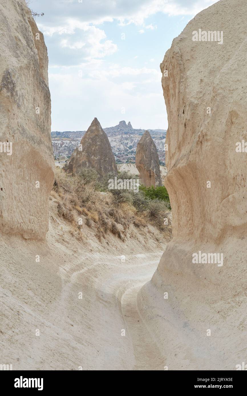 Hiking Through Cappadocia's Sword Valley Stock Photo - Alamy