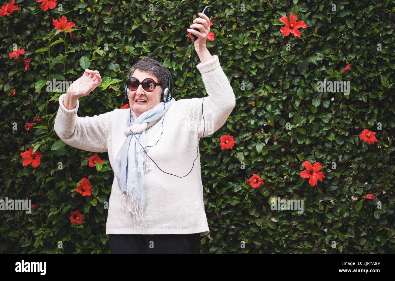 Old Woman Dancing Funny