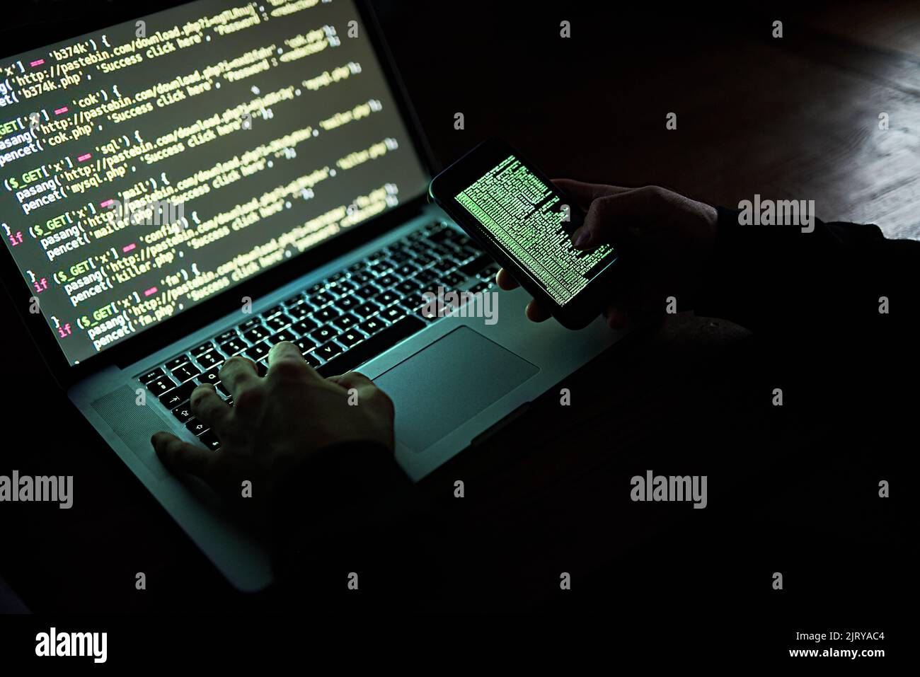 Hacker laptop hi-res stock photography and images - Alamy