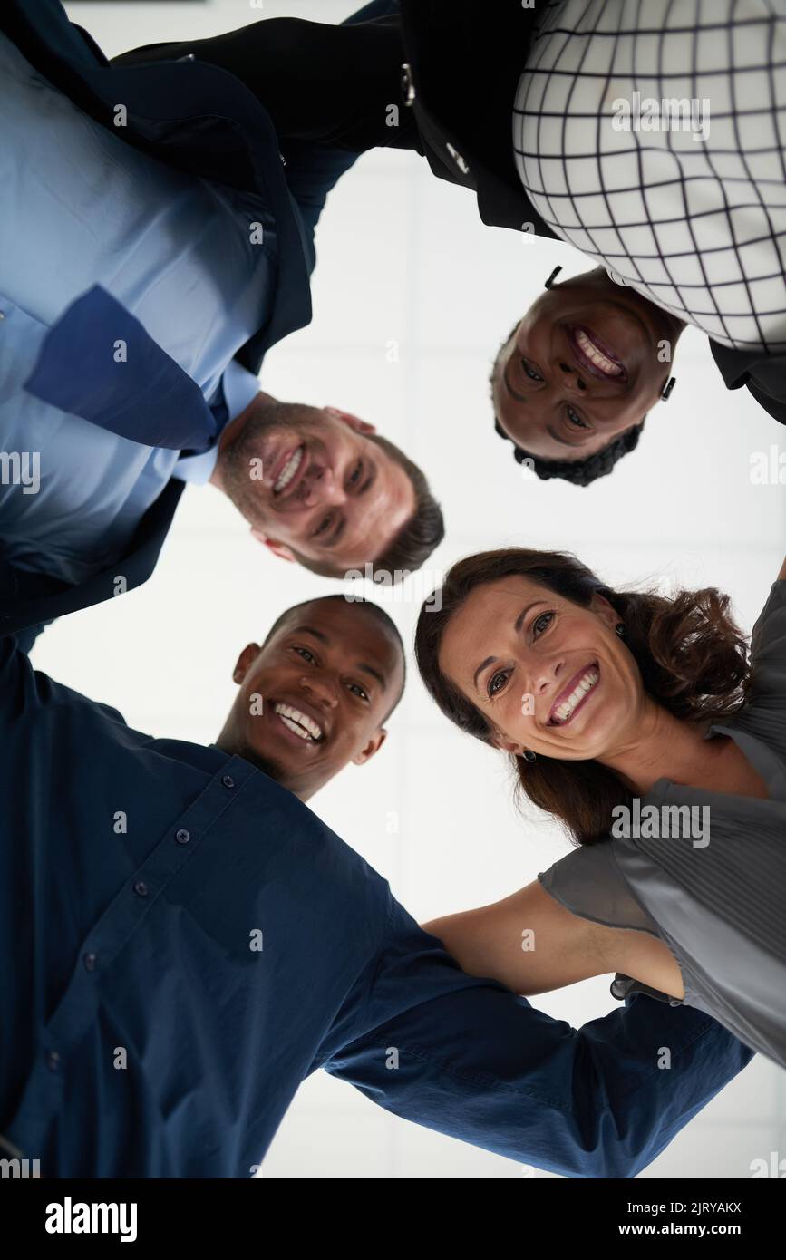 Putting your heads together hi-res stock photography and images - Alamy