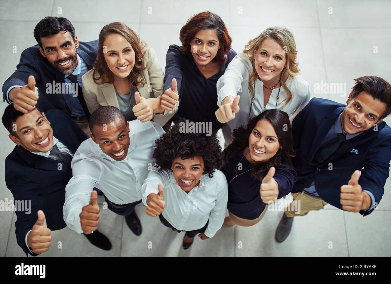 You too can make success happen. Portrait of a diverse group of ...