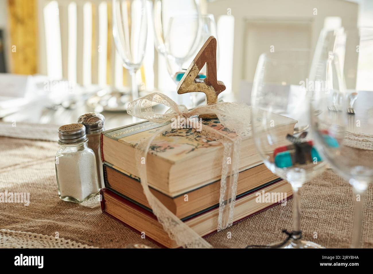 The warmth and simplicity of rustic dcor. a decorated table at a ...