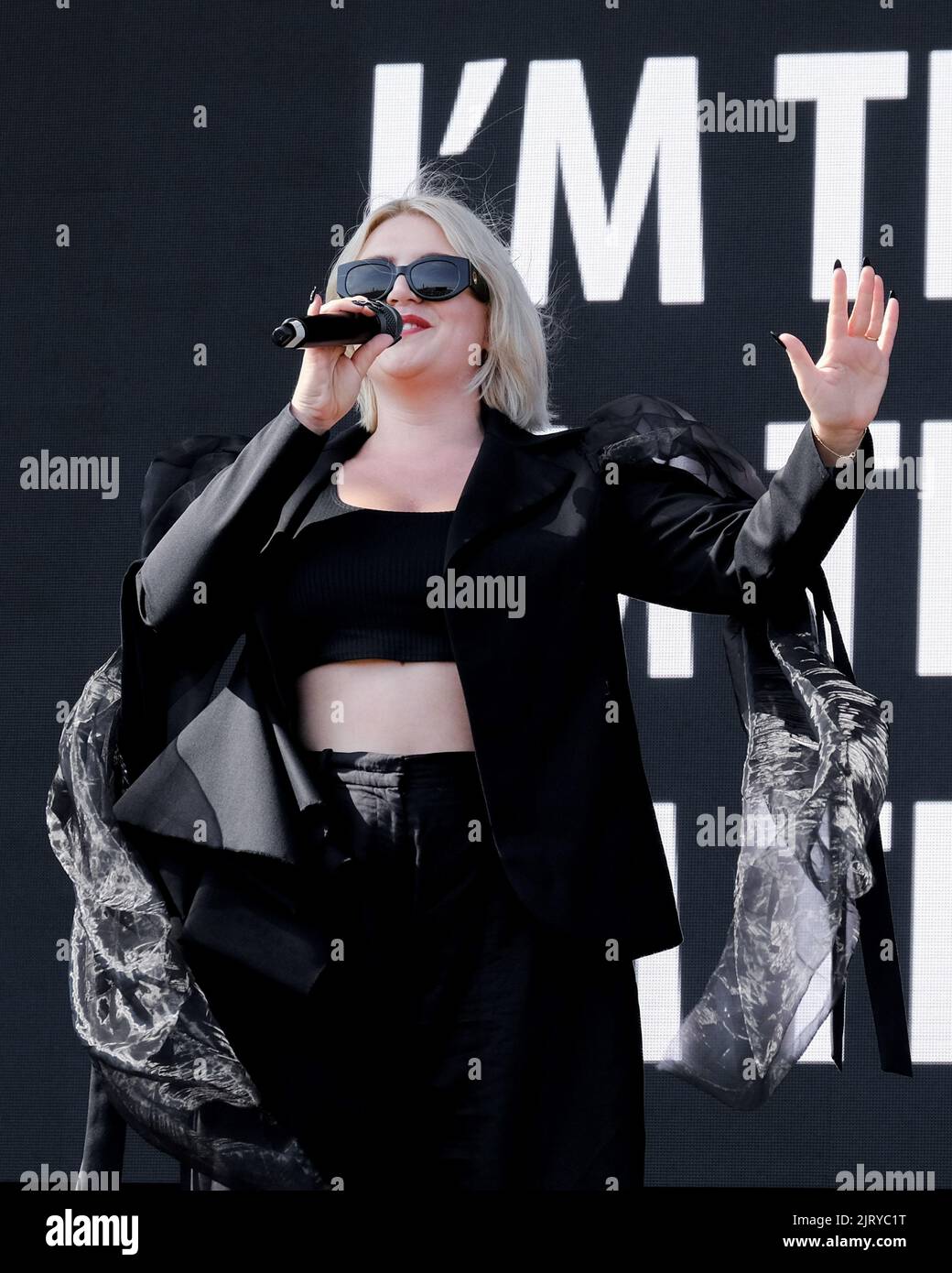 Southsea, UK. 26th Aug, 2022. English singer songwriter, Rebecca Lucy ...