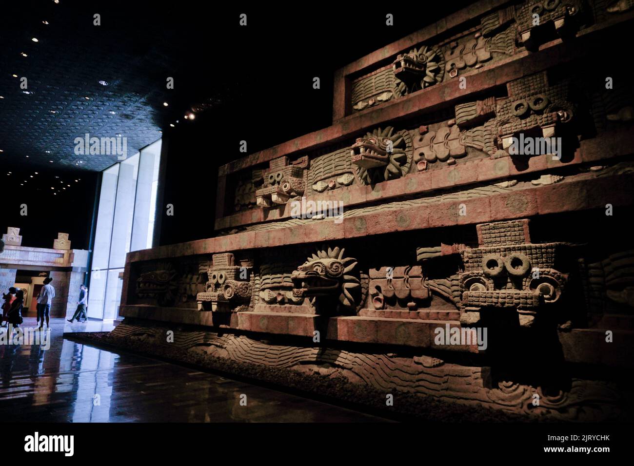 Pyramid of the Feathered Serpent from Teotihuacan, National Anthroplogy ...