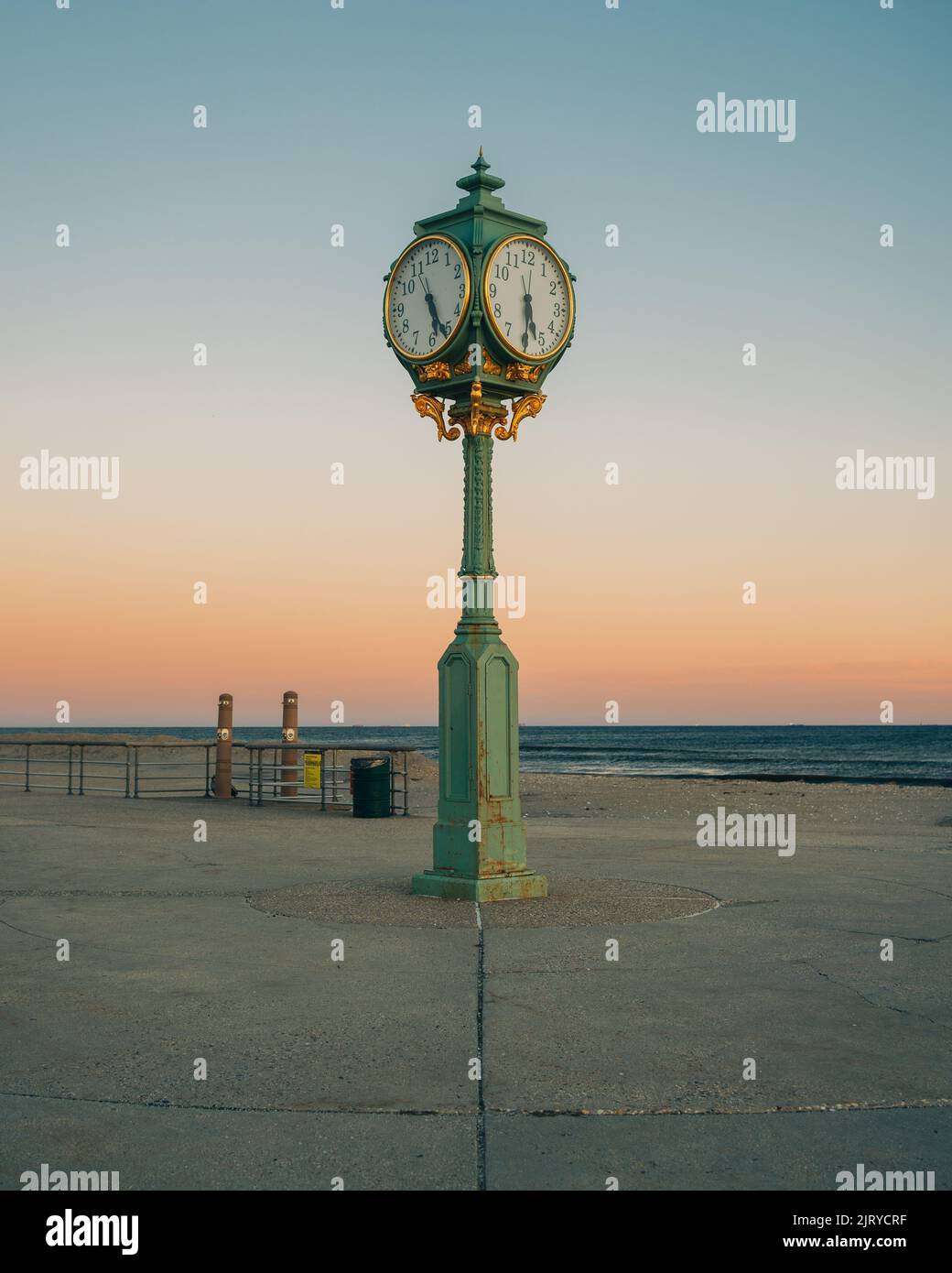 Wise Memorial Clock, at Jacob Riis Park in the Rockaways, Queens, New ...