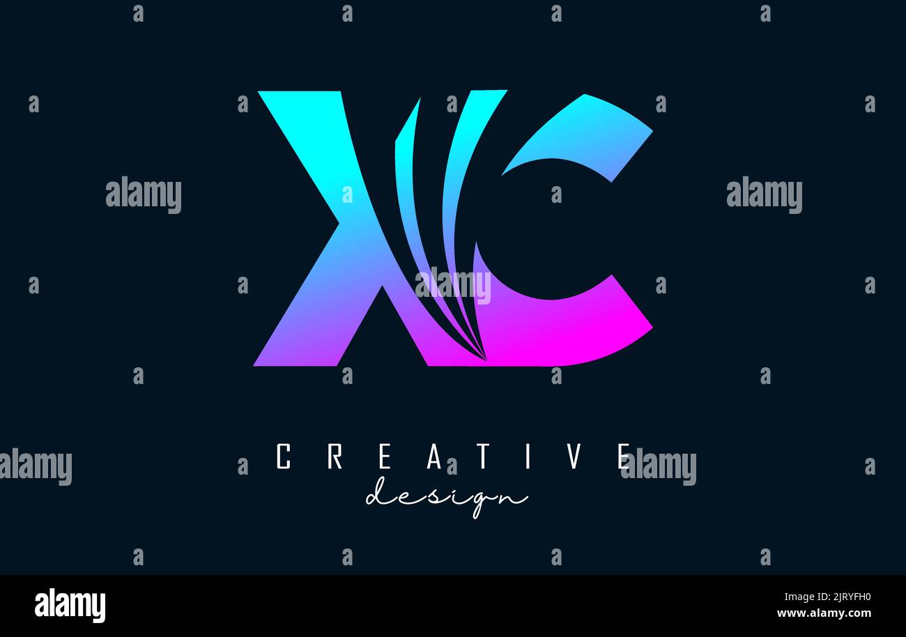 Xc letters Stock Vector Images - Alamy