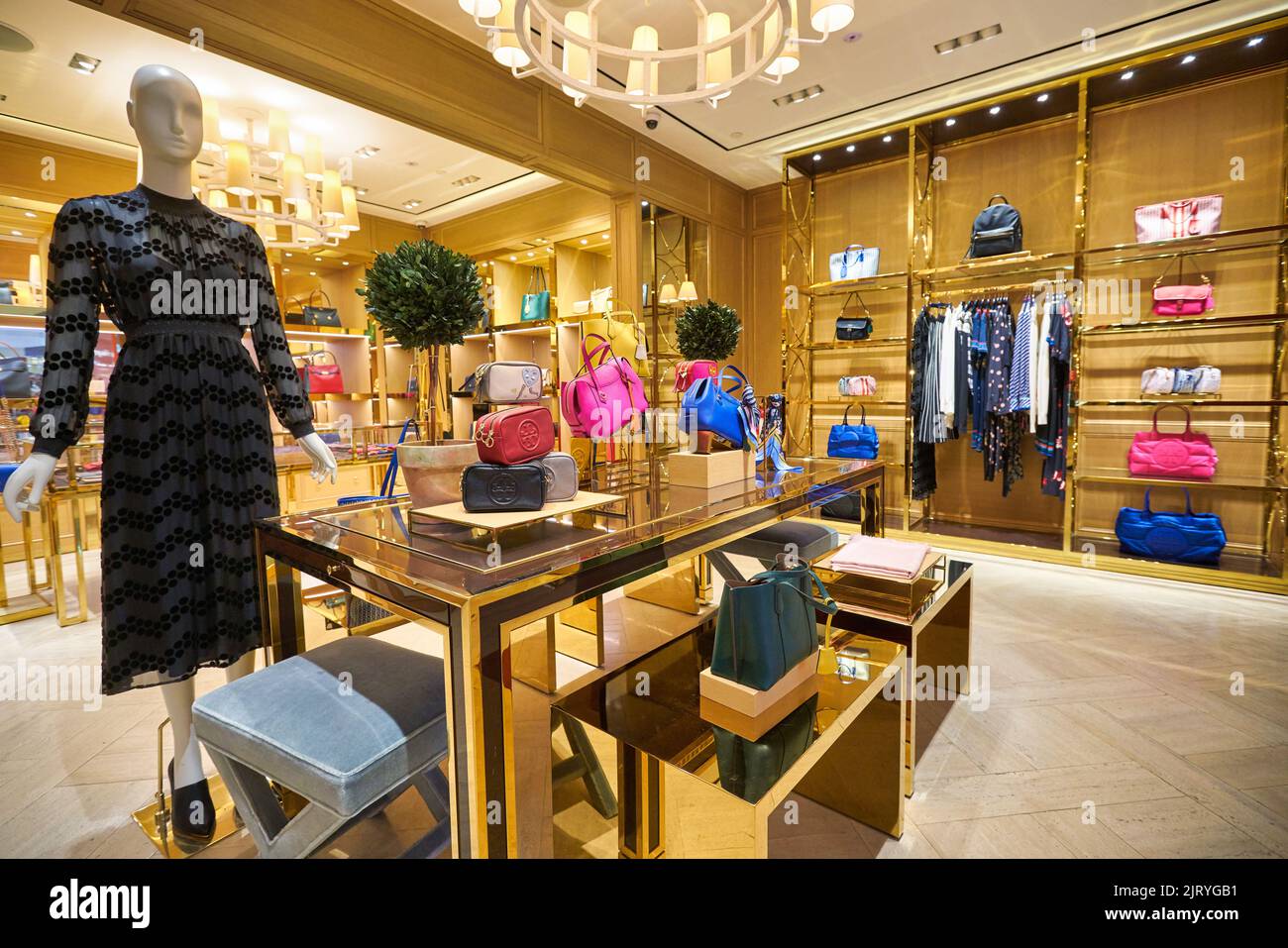 KUALA LUMPUR, MALAYSIA - CIRCA JANUARY, 2020: bags on display at Tory ...